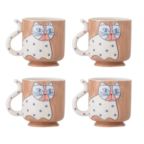 Zestaw kubków z kamionki Missy - Multi, 4szt. / Bloomingville Mini ...