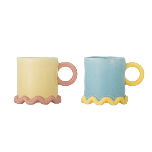 Kubki z kamionki - Polly, 2 szt. / Bloomingville Mini - Dobre Liski