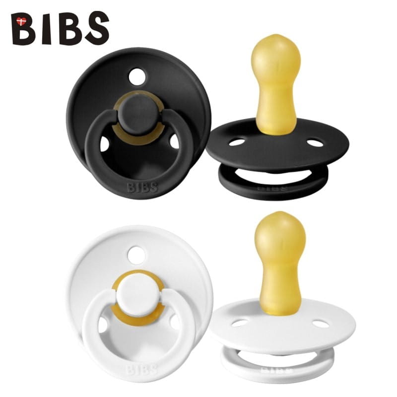 Smoczek Bibs - 2-pak BLACK & WHITE - niedostępne