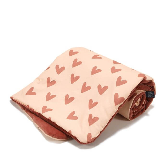 Ciepły Koc Bawełna Cotto - HEARTBEAT PINK / La Millou - niedostępne